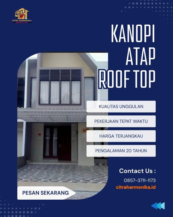Solusi Estetik Kanopi Atap Roof Top: Maksimalkan Ruang Terbuka Hunian ...